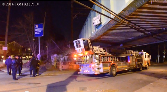 Video: Close call for tillerman in Philly as ladder truck hits low ...