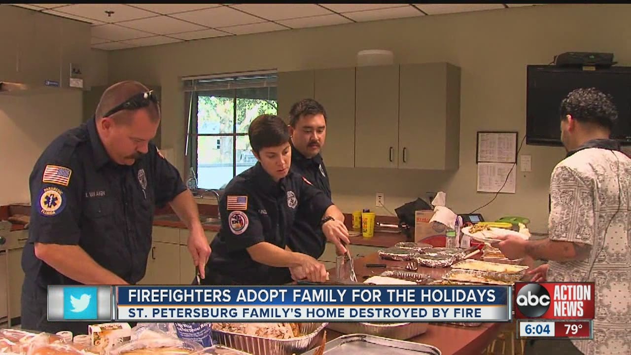 FL firefighters rescue Thanksgiving for one family - Statter911