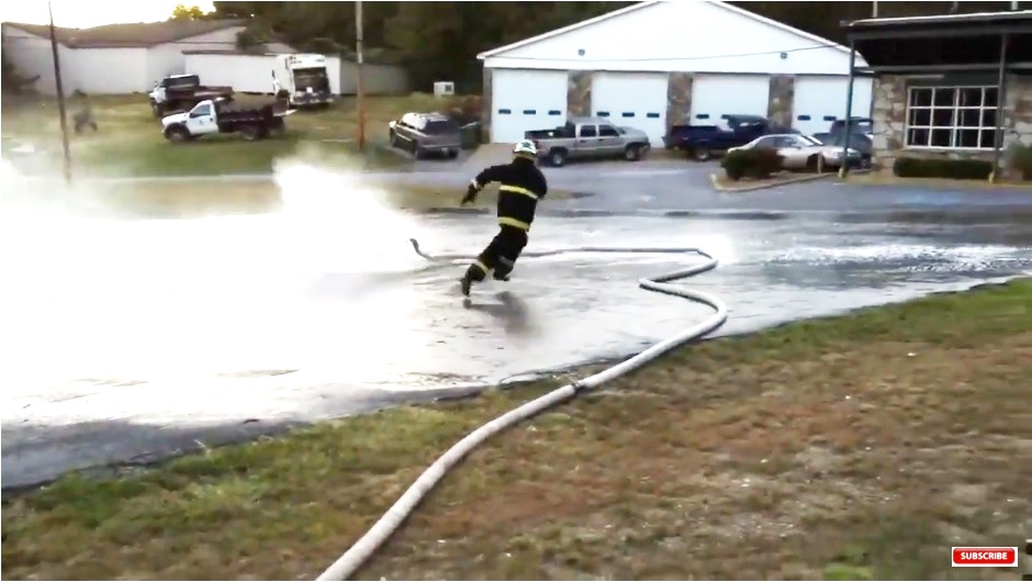 Video of hose prank/training makes news - Statter911