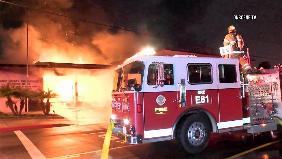 Must see: Firefighters try to extinguish flames at their California ...