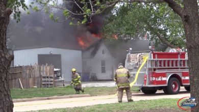 Caught on camera: Medevac chopper catches fire while landing in Florida ...