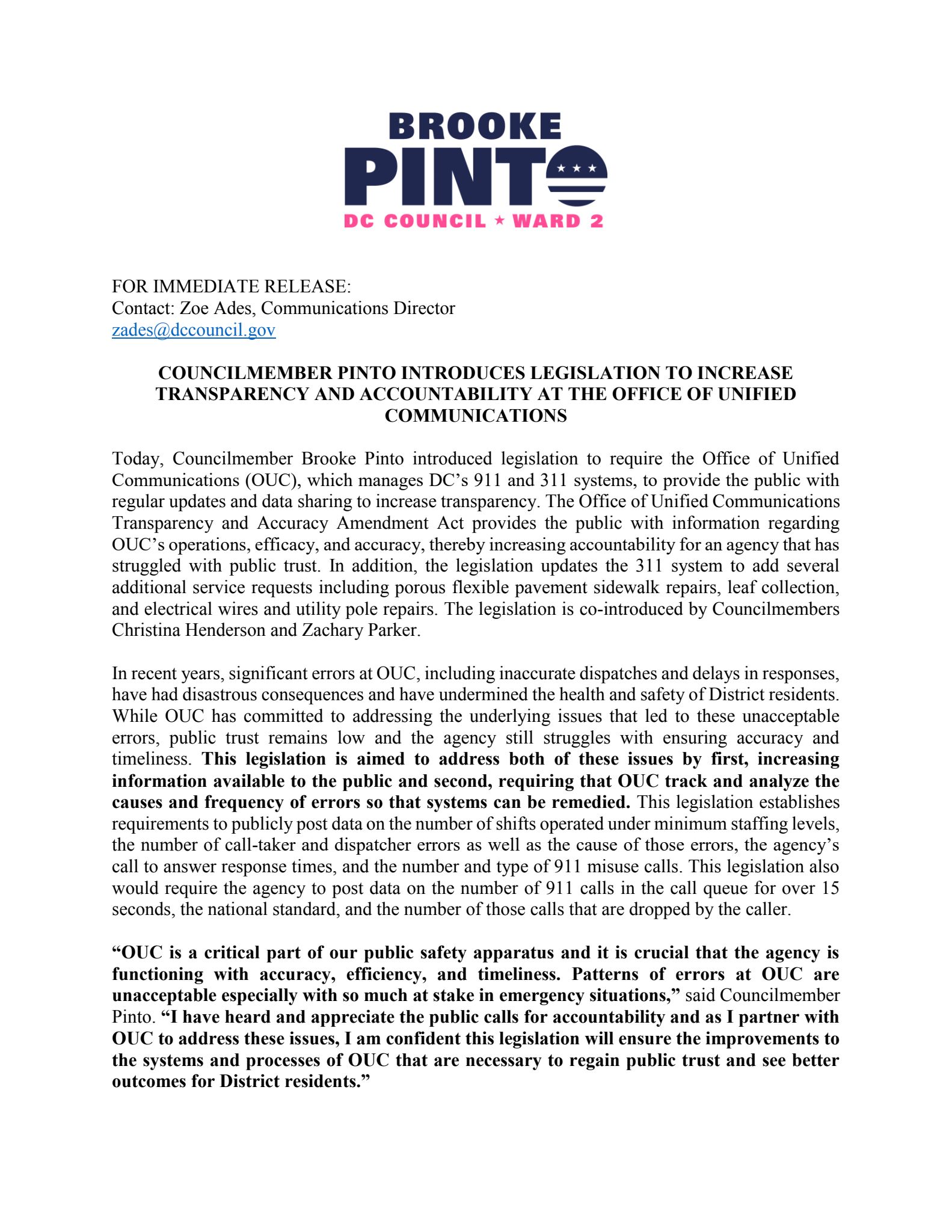 NEW: DC Council bill would make DC 911 more transparent - Statter911